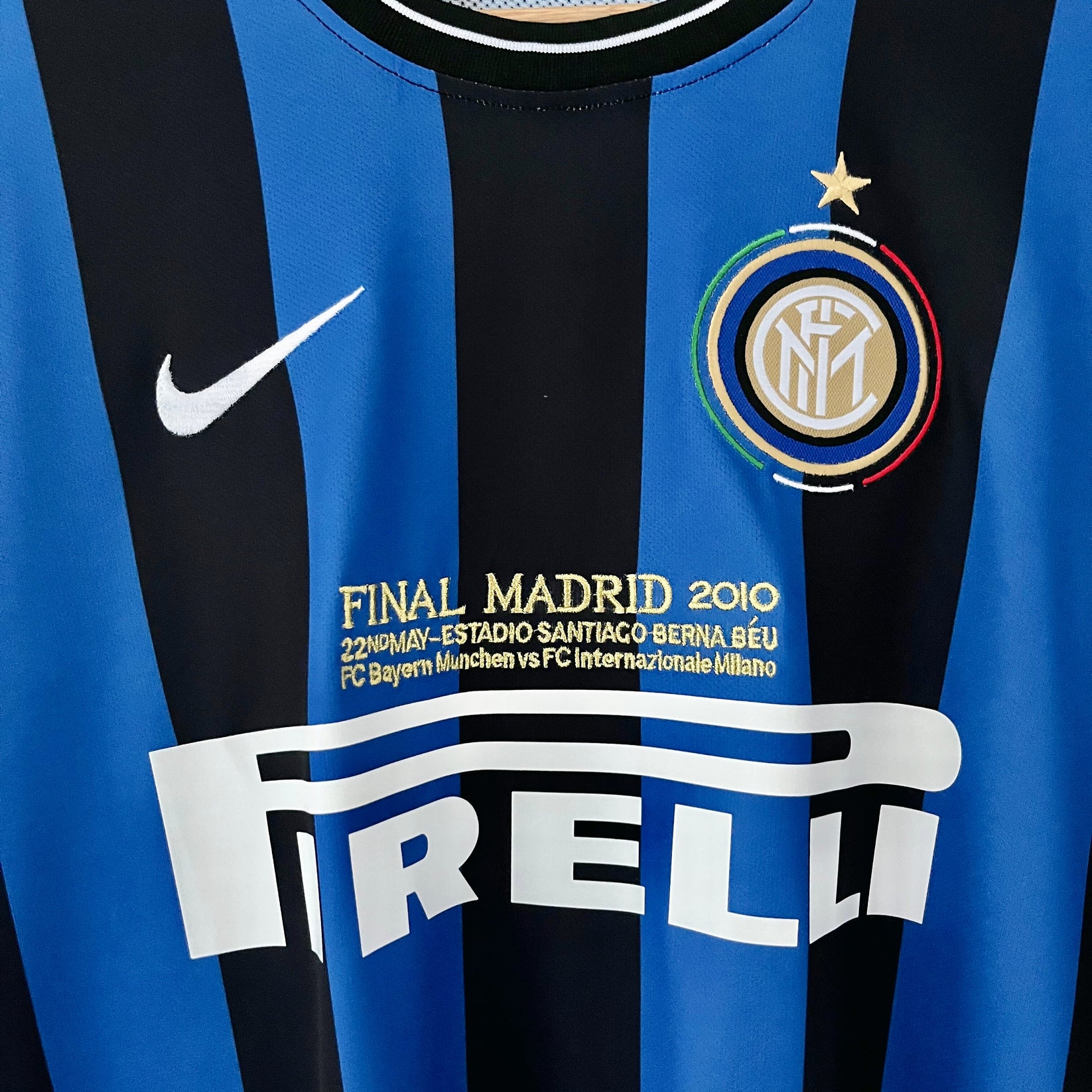 Retro Inter Milan Shirt 2010 Champions League Final – FC Retro